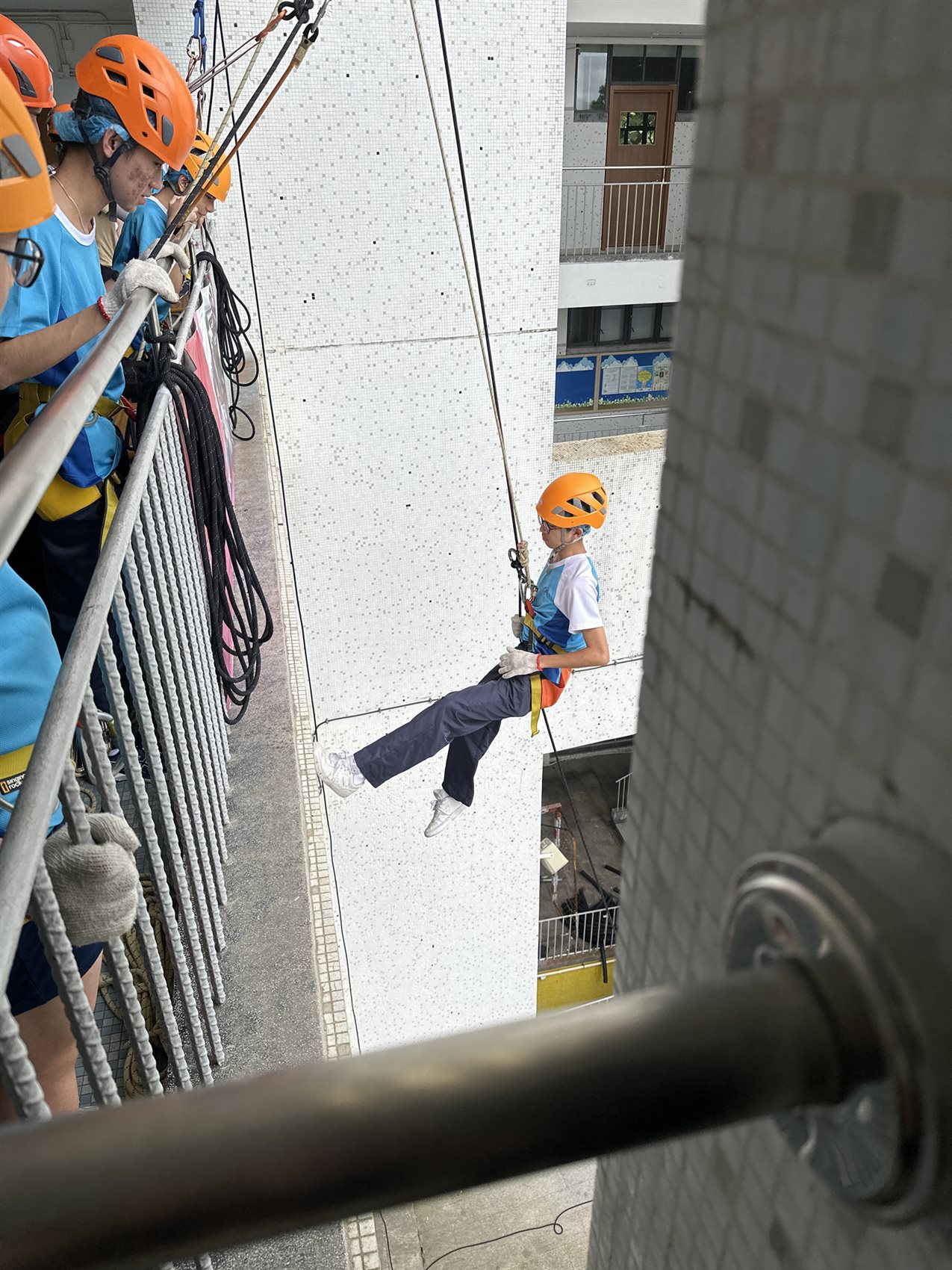 Abseiling training