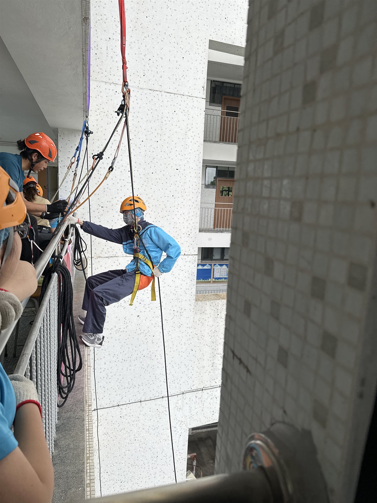 Abseiling training